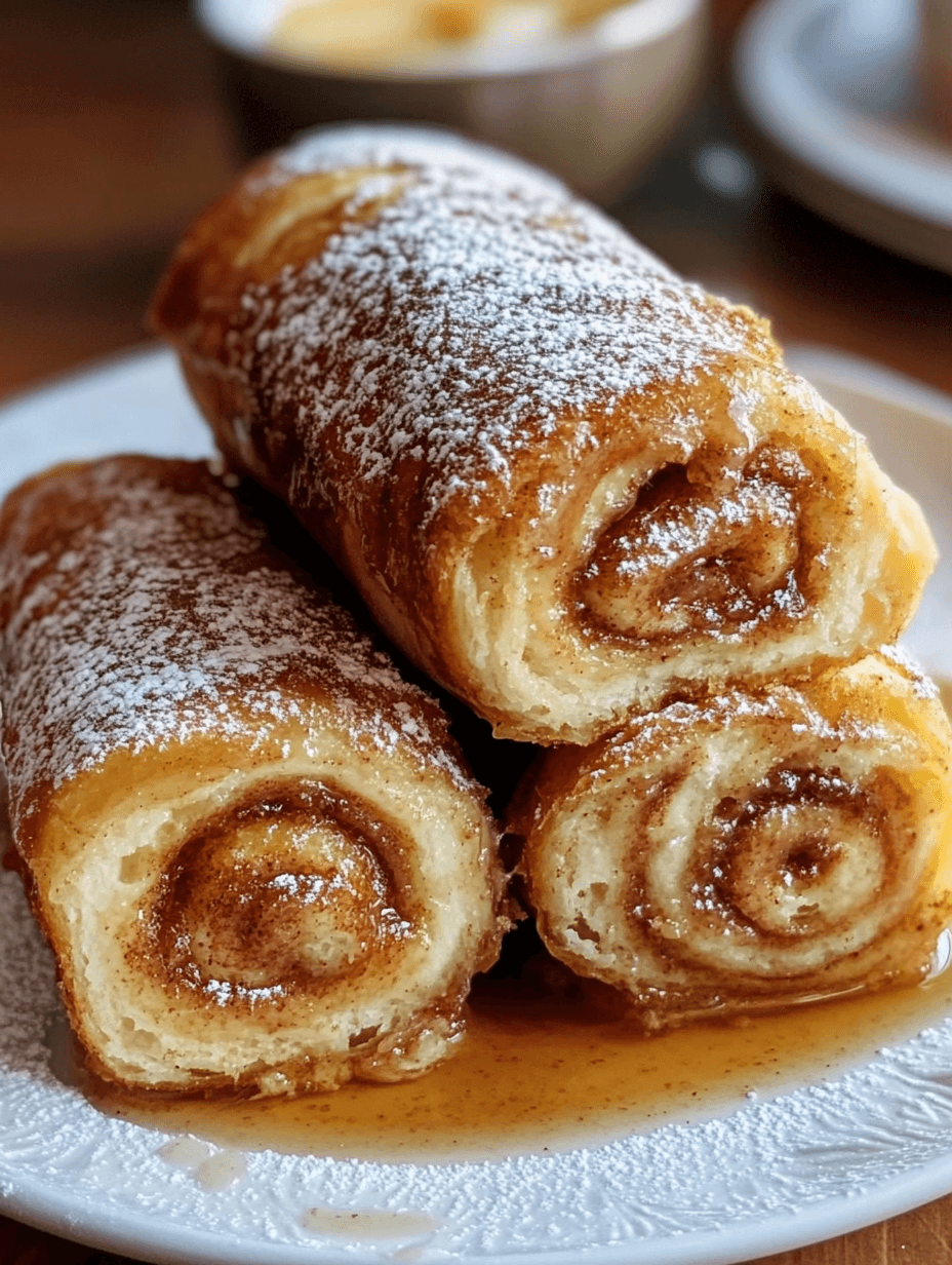 Cinnamon Roll French Toast Rolls - Taste Of Recipe