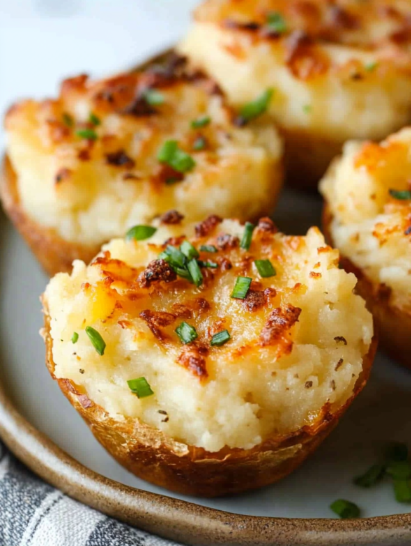 Garlic Parmesan Mashed Potato Cups - Taste Of Recipe