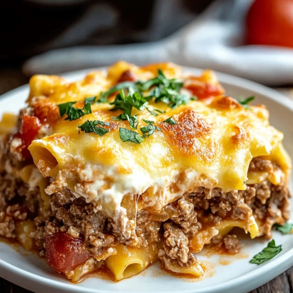 Beef Lombardi Casserole - Taste Of Recipe