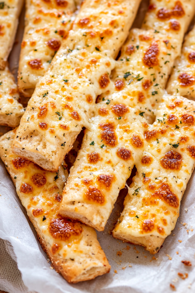 Homemade Cheesy Garlic Breadsticks - Taste Of Recipe