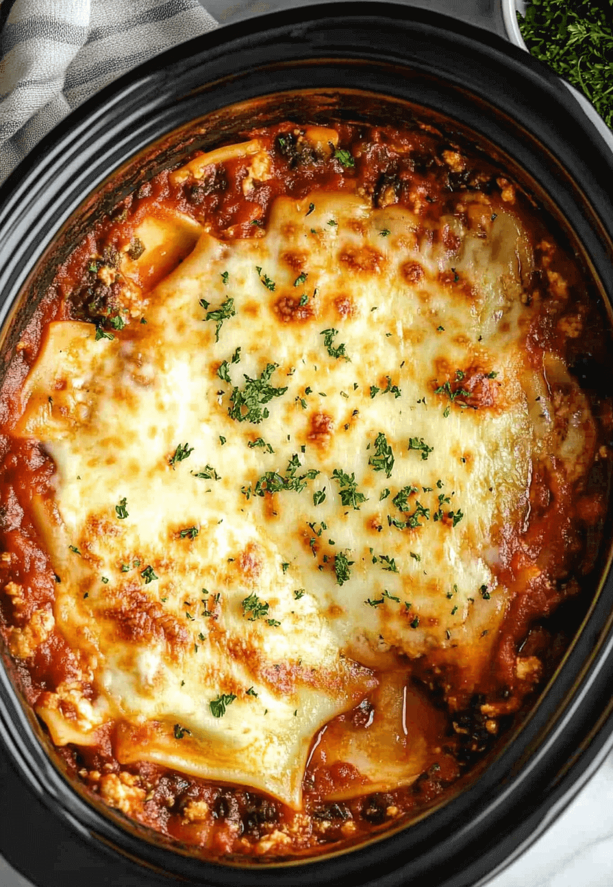 Slow Cooker Ravioli Lasagna Recipe - Taste Of Recipe