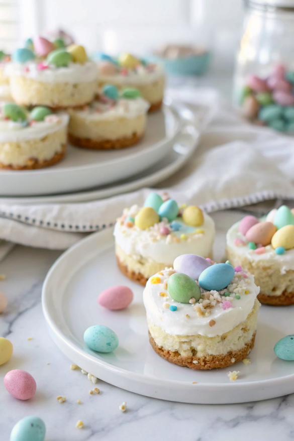 No Bake Mini Egg Cheesecake Recipe - Taste Of Recipe